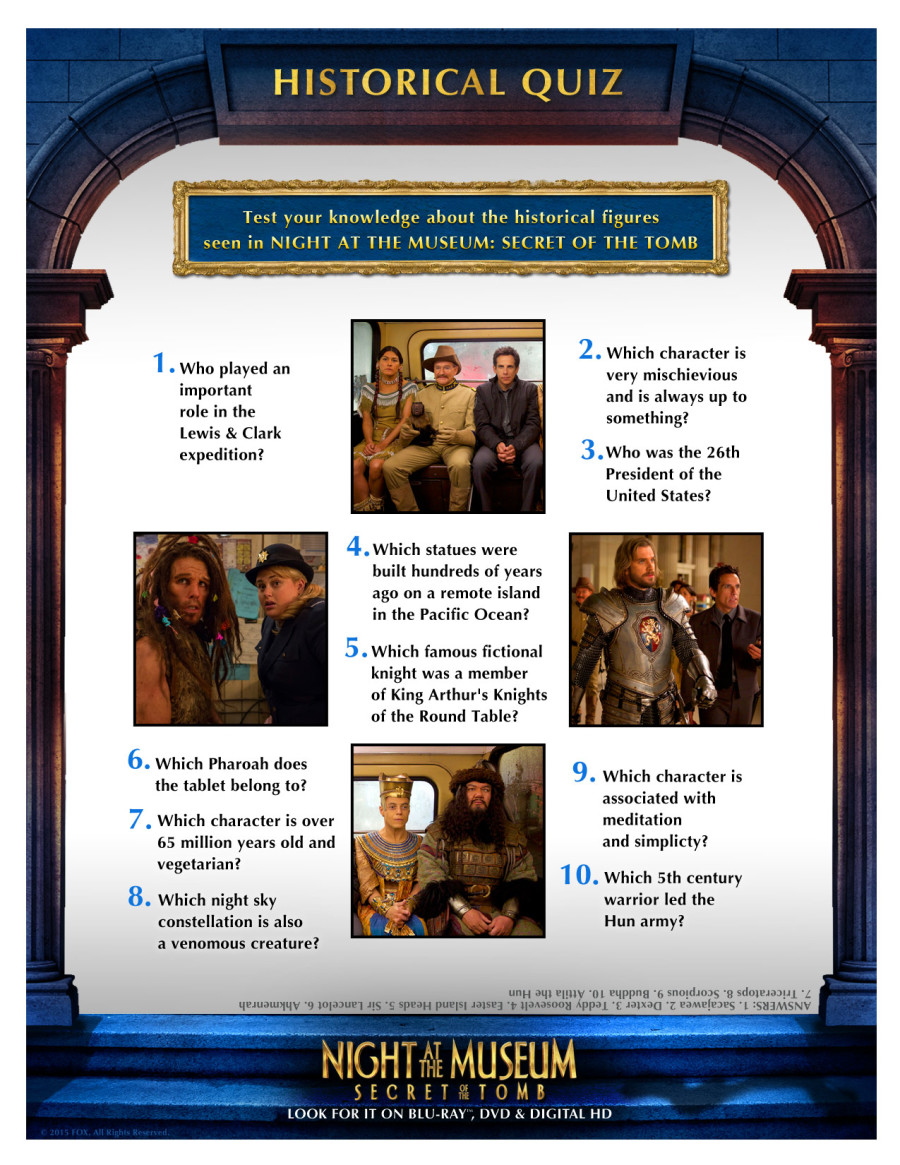 Night at the Museum: Secret of the Tomb Release and Giveaway # ...